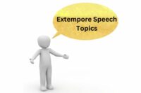 250 Extempore Speech Topics for Class 3 to 10 Students